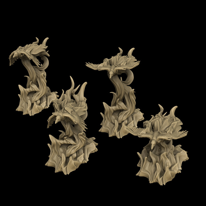 3D Printable Raven Shadow Spawns by MiniaturesCraze