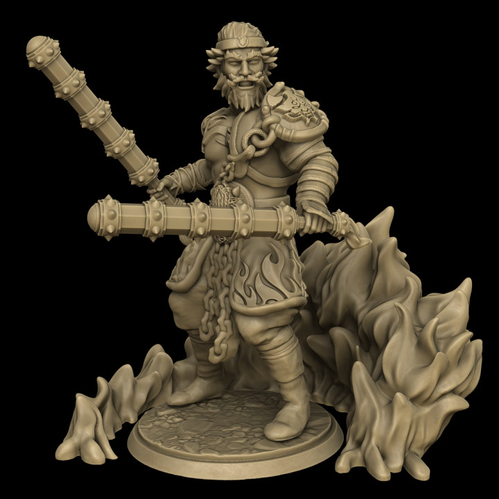 3D Printable Fire Warrior and Flames by MiniaturesCraze