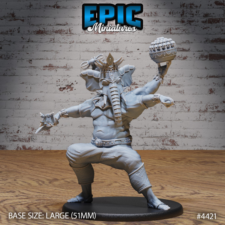 3D Printable Elephant God Avatar Set / Ancient Asian Deity / Majestic ...