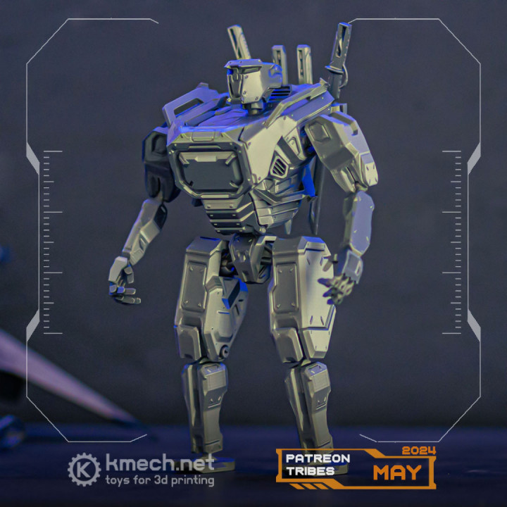 3D Printable RONIN mech by Kmech