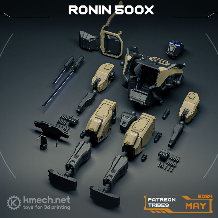 3D Printable RONIN mech by Kmech