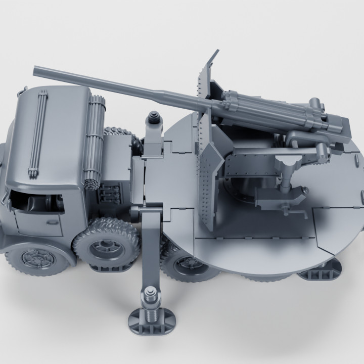 3D Printable Breda 52 with 90/53 Self-Propelled Gun (Italy, WW2) by ...