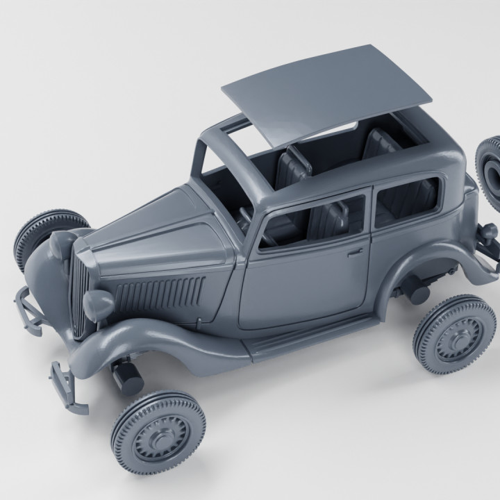 3D Printable Fiat 508C Balilla (Italy, WW2) by Wargame3d