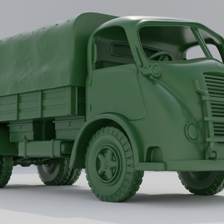 3D Printable Heavy truck Alfa Romeo 800 (Italy, WW2) by Wargame3d