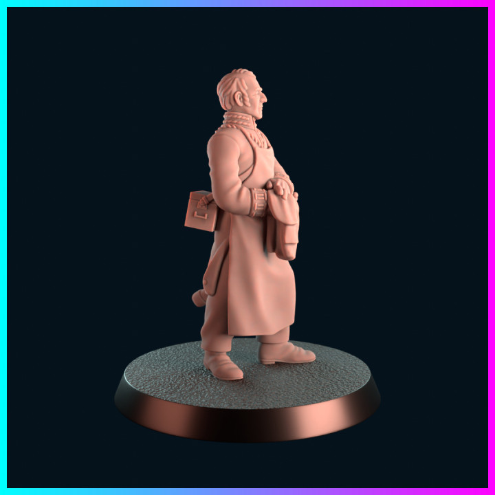 3D Printable Napoleonic Dread French Doctor by koolkiwi Miniatures