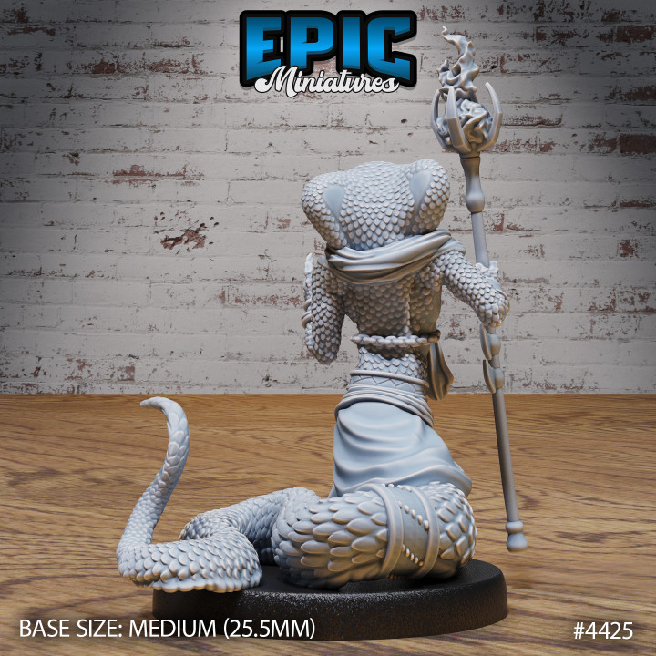 3D Printable Cobra Folk Warrior / Serpentfolk Creature / Snake Soldier ...