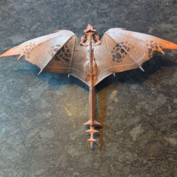 3D Printable Adult Dragon-Copper by Zachary Jacob Smith