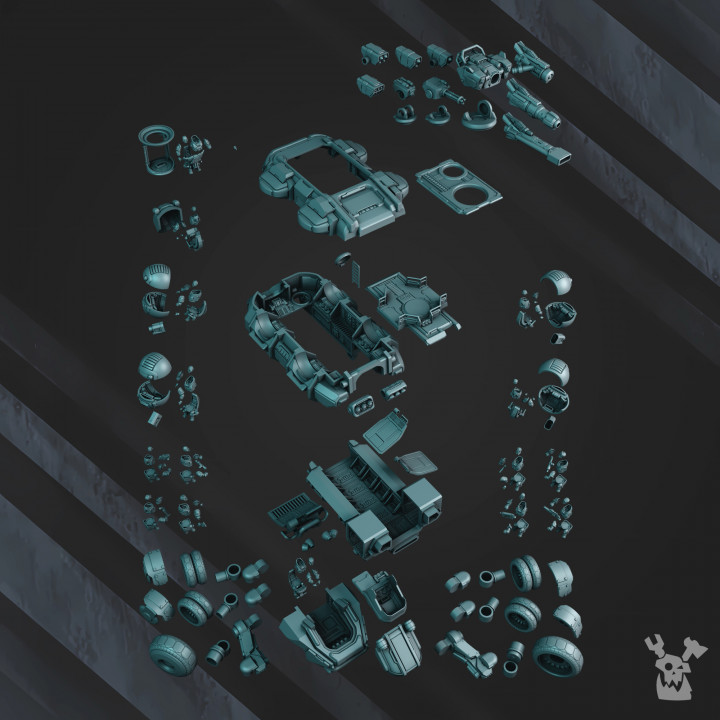 3D Printable Goliath Transporter by dakkadakka.store