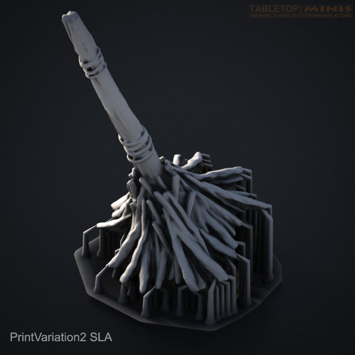 3D Printable Burn At The Stake by TableTopMinis