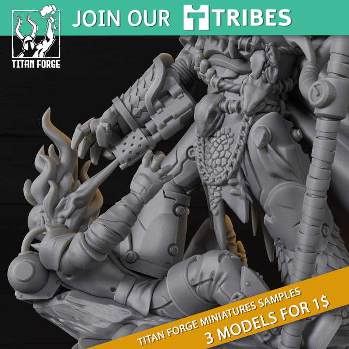 3D Printable Titan Forge Miniatures Sample by Titan Forge Miniatures