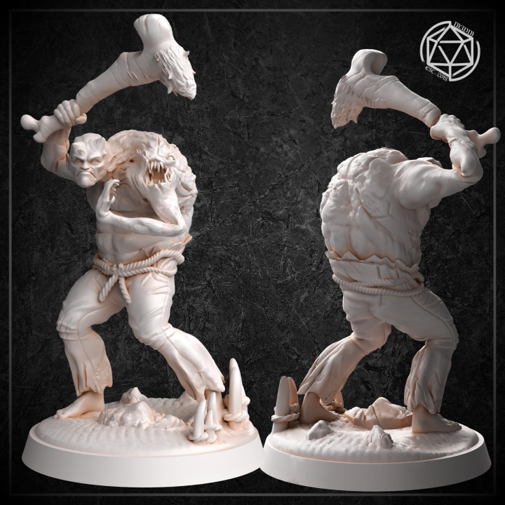 3D Printable Mutated Cursed Human by M3DM