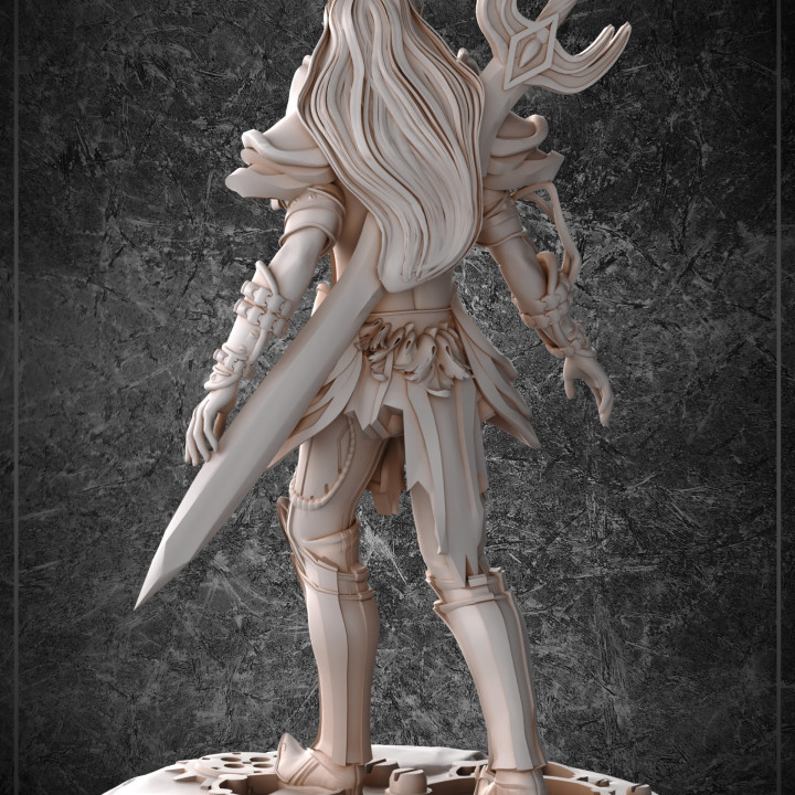 3D Printable Automaton Demonic Female Paladin by M3DM