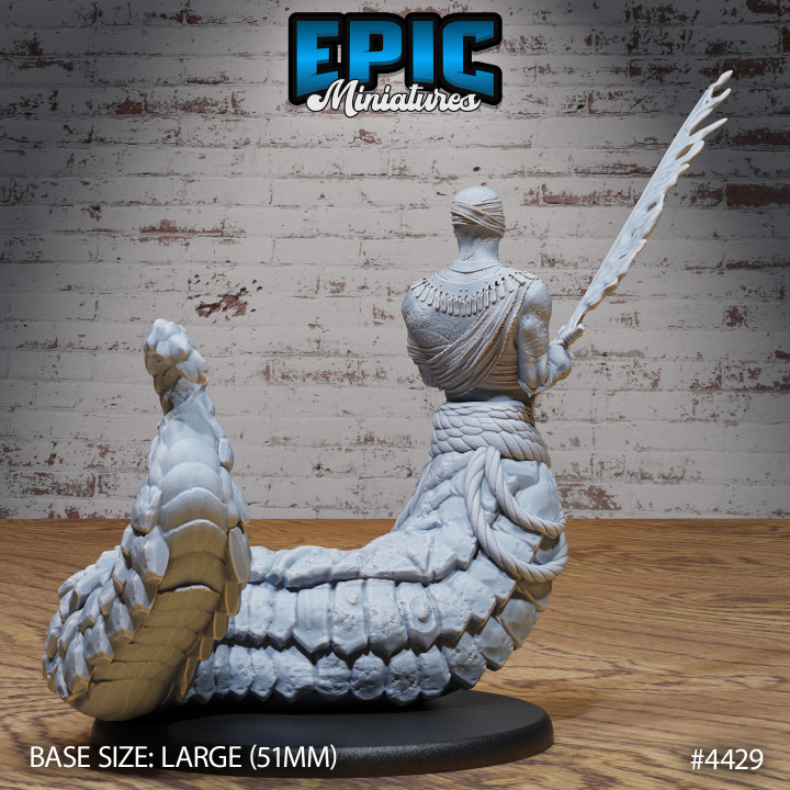 3D Printable Lamia Prince Cursed / Half Snake Man / Male Night Haunting ...