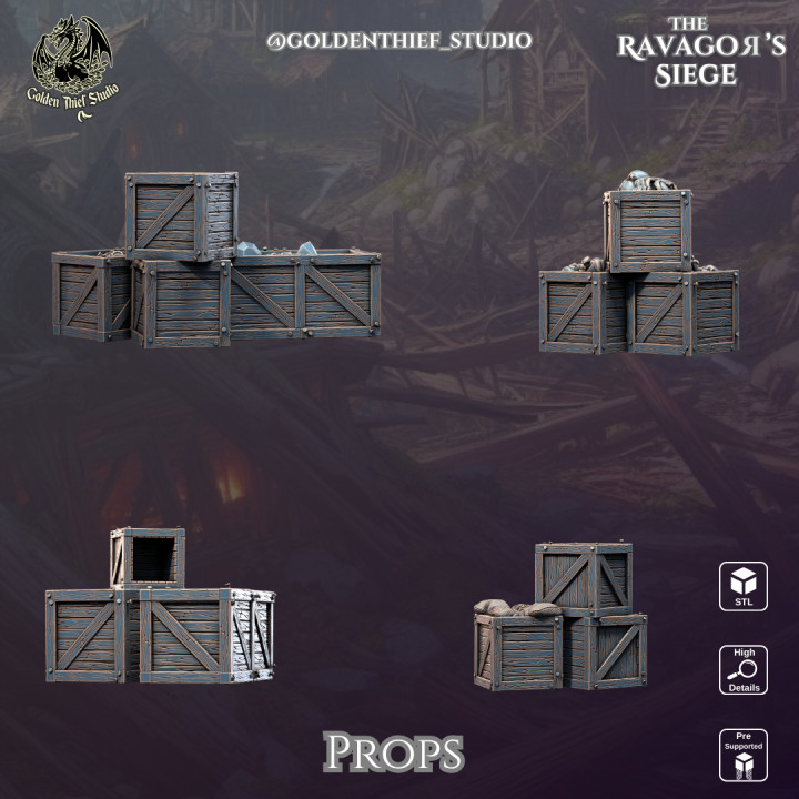 3D Printable Camp Ravagor's Props | 3D Printable STL Props for Wargames ...