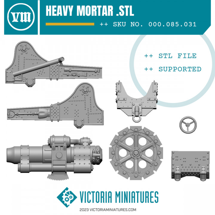 3D Printable Heavy Mortar by Victoria