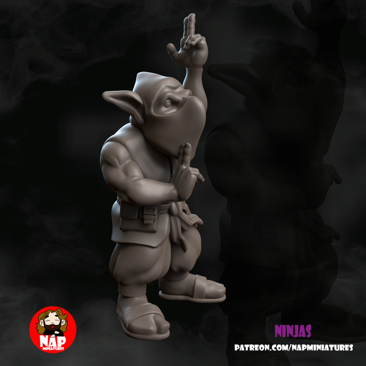 3D Printable Goblin Ninja by Nap Miniatures by Nacho Nogués Requena