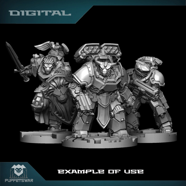 3D Printable Animal Strikers Bits by Puppetswar Miniatures