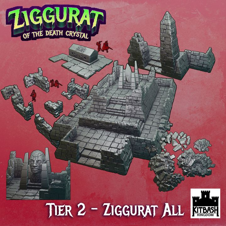 Ziggurat of the Death Crystal - 3D Printable Terrain Campaign ...