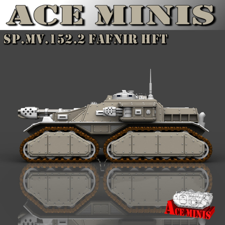 3D Printable SP.MV.152 Fafnir Heavy Tank by ACE Minis
