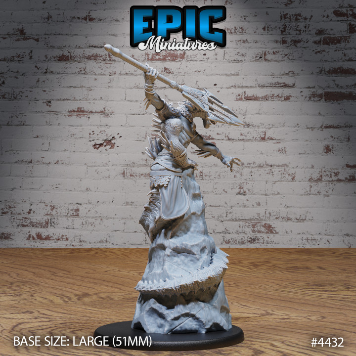 3D Printable Naga Sorcerer Trident / Ancient Asian Serpent / Majestic ...