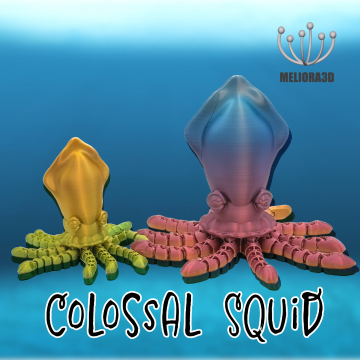 3D Printable M3D - Colossal Squid by Meliora3D
