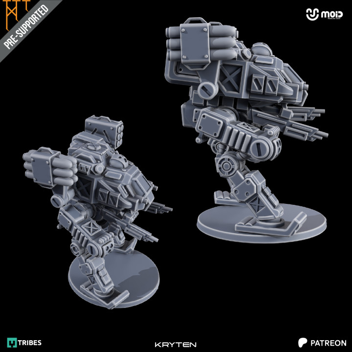 3D Printable Kryten Mech by Moid