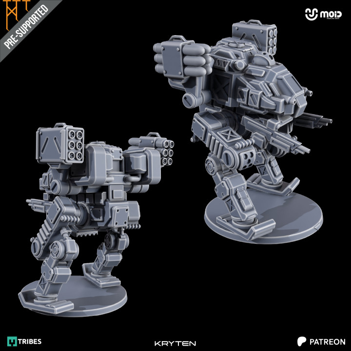 3D Printable Kryten Mech by Moid