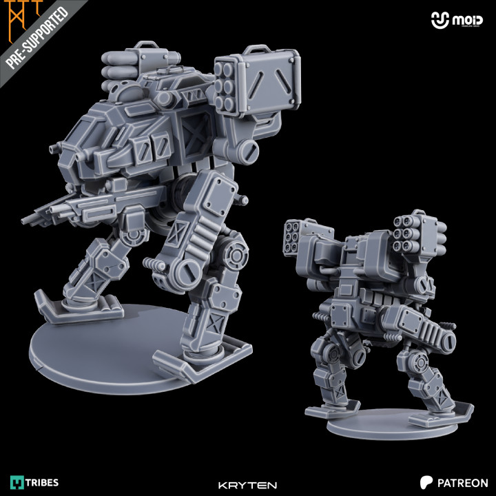 3D Printable Kryten Mech by Moid
