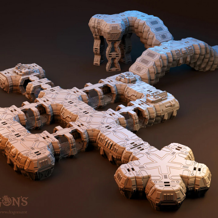 3D Printable Outpost Origins: Ultimate Collection by The Dragon's Rest