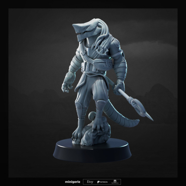 3D Printable Blue Dragonborn Sorcerer Apprentice - Male - DnD Miniature ...