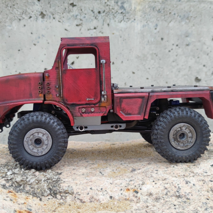 3D Printable Crawler Mk23 Flatbed - 1/18 TRX4M RC body attachment by ...