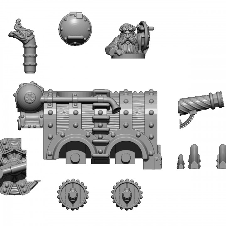3D Printable Dwarf tank by MOMminiatures