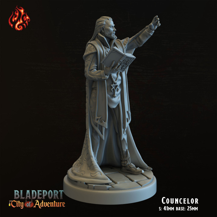 3D Printable Councelor by Crippled God Foundry