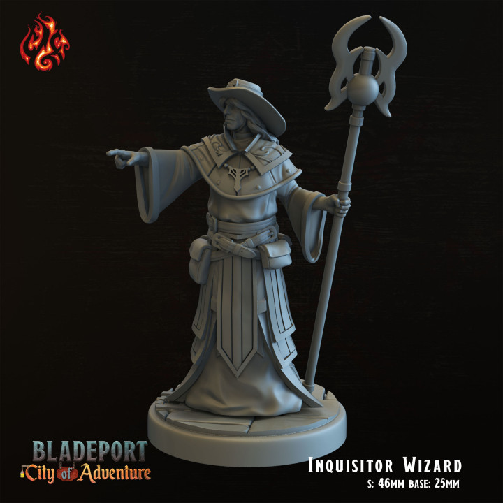 3D Printable Inquisitor Wizard by Crippled God Foundry