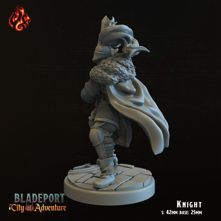 3D Printable Knight Sergeant by Crippled God Foundry