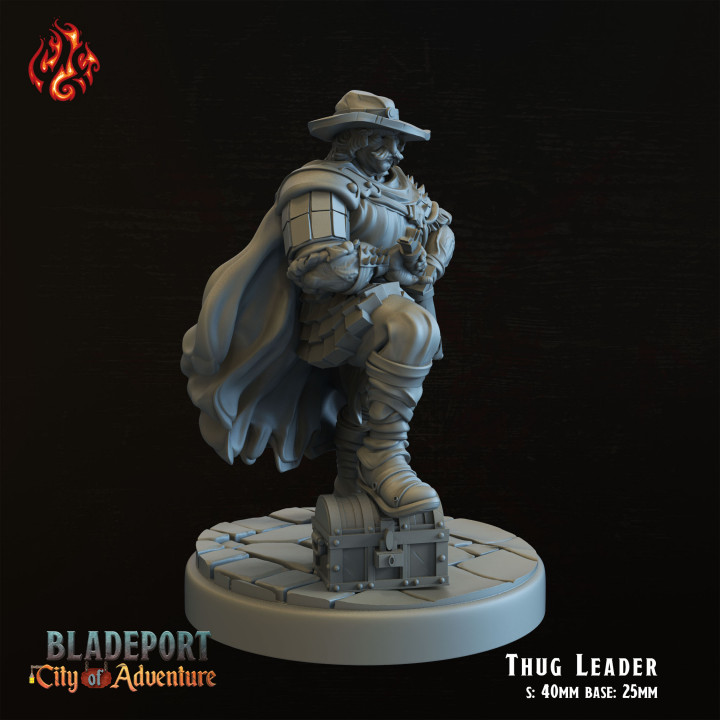 3D Printable Thug Leader by Crippled God Foundry