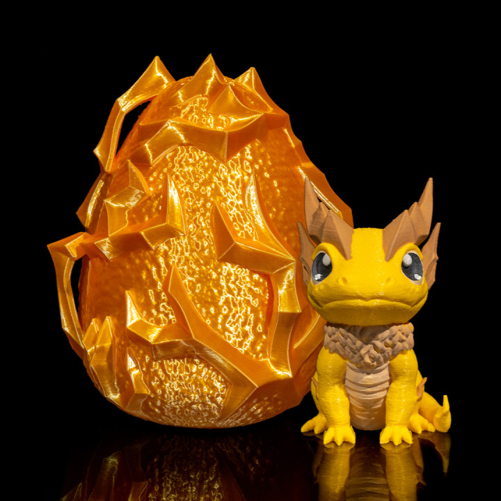 3D Printable Dragon Egg - Lightning by Stlflix