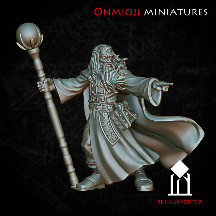 3D Printable Old sorcerer by Stanislav Kuznetsov