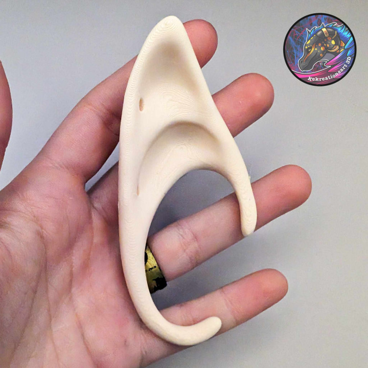 3D Printable Elf Ear Cuff by Kirsten M