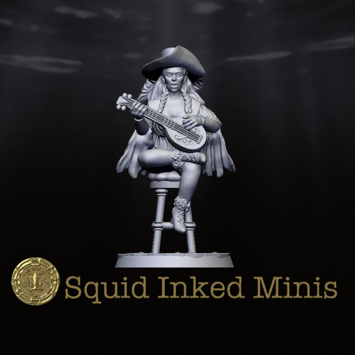3D Printable Angel - the Human Bard by Squid Inked Minis