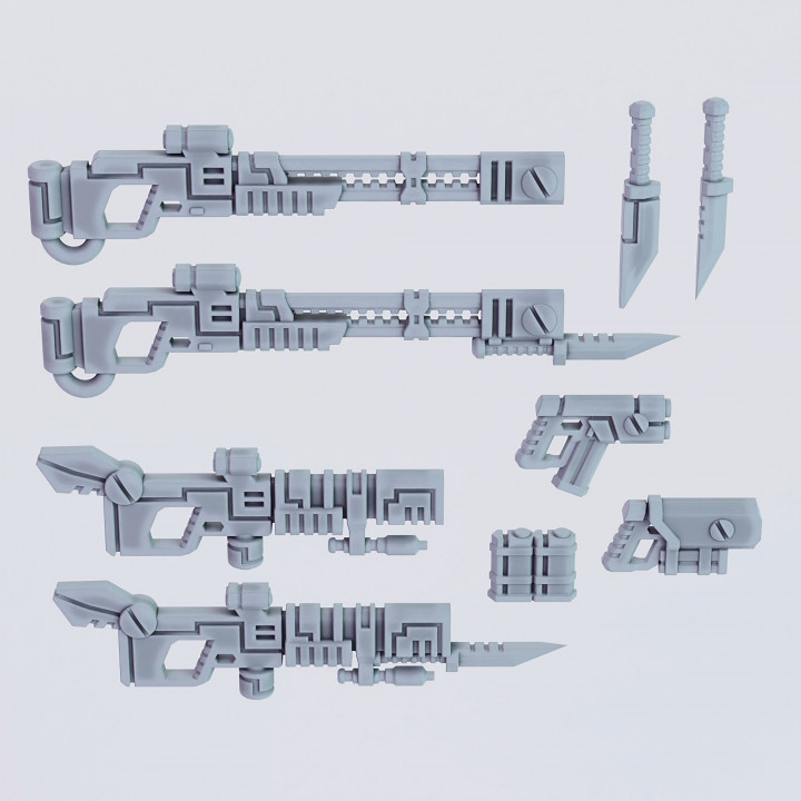 3D Printable Infantry Weapon Bundle | Greater Good by Markus Köthe