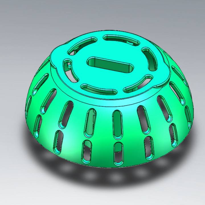 3D Printable Drain Cover by MING