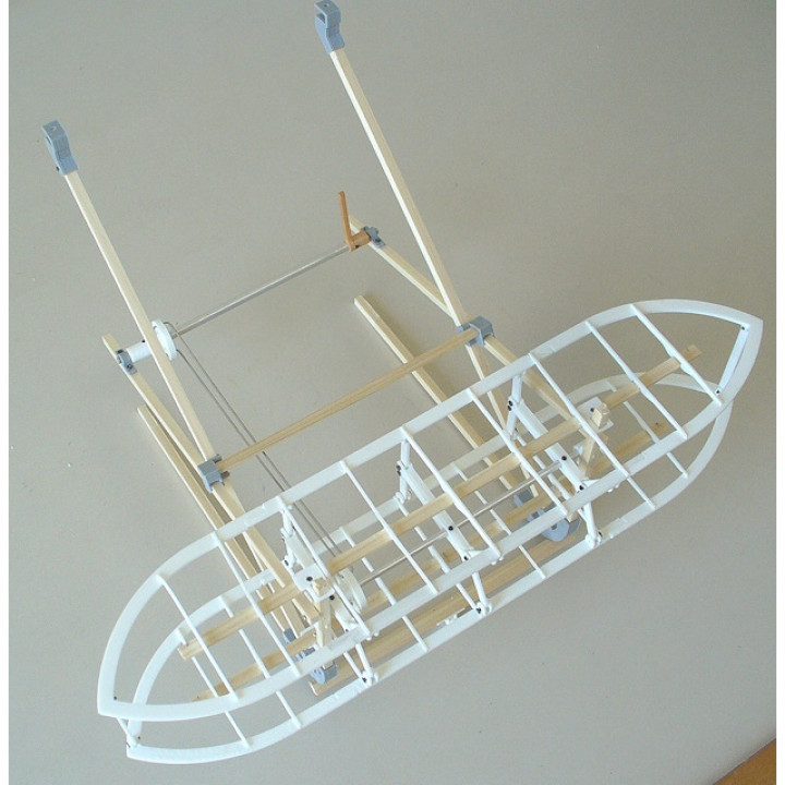 3D Printable Wright Flyer 1903, Control Wings, Study Model by Motoo Kondo