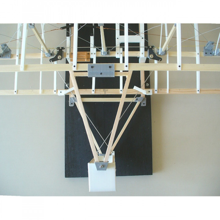 3D Printable Wright Flyer 1903, Control Wings, Study Model by Motoo Kondo