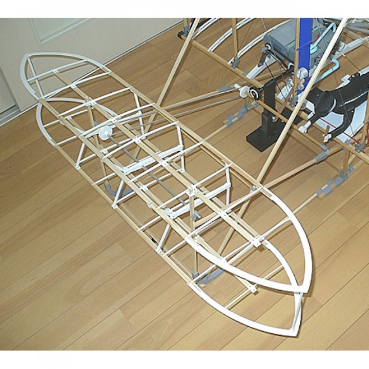 3D Printable Wright Flyer 1903, Power Plant + Elevator and Rudder by ...