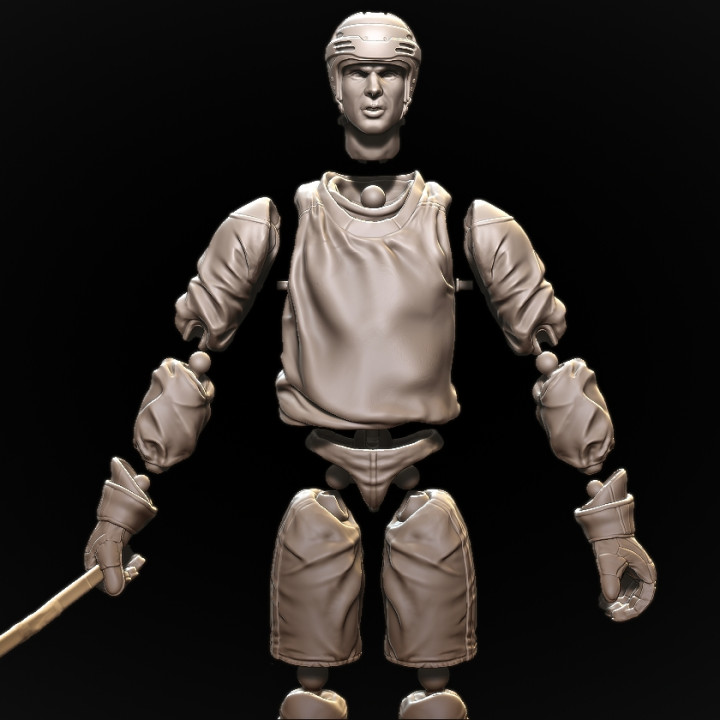 3D Printable Action Figure 3D Printing, male Movable body Action Figure ...