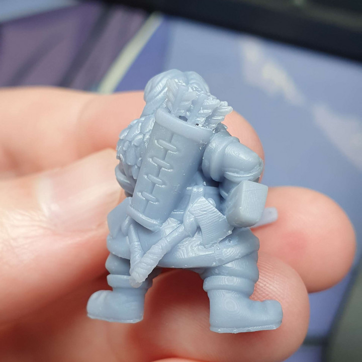 3D Printable Beldora Wilderguard - Dwarf Ranger - Fantasy Miniature by ...
