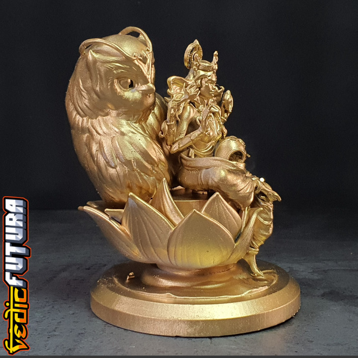 3D Printable Padma-Lakshmi with Uluka by VedicFutura