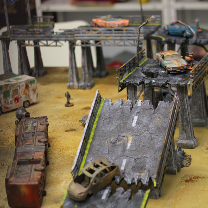 3D Printable Elevated Road by Bad Roll Games