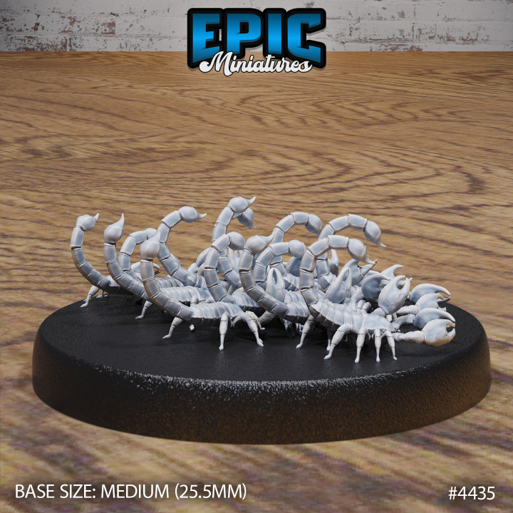 3D Printable Scorpion Swarm Big / Arachnid Beast / Evil Poison Creature ...